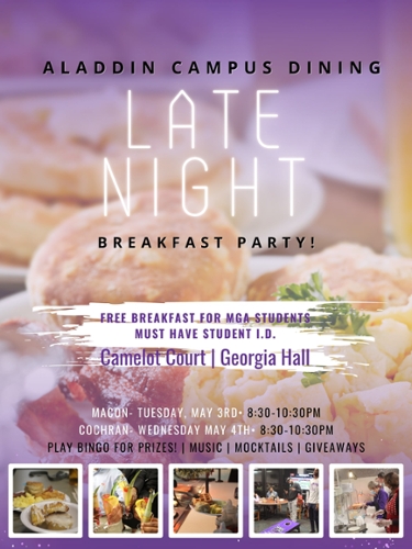 Late-Night Breakfast Party - May 3 & 4