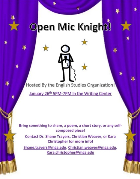 English Studies Organization Open Mic Knight - January 26