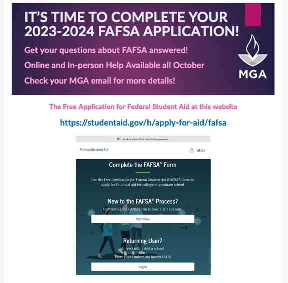 Important Financial Aid Dates & FAFSA Events