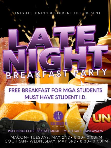 MGA Dining: May Special Events