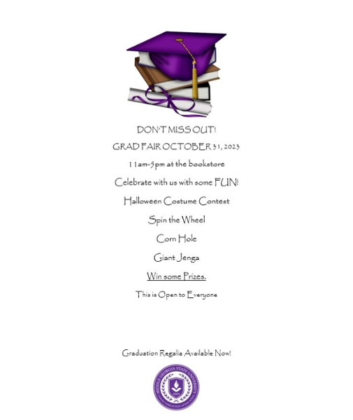 Grad Fair - October 31 & November 1