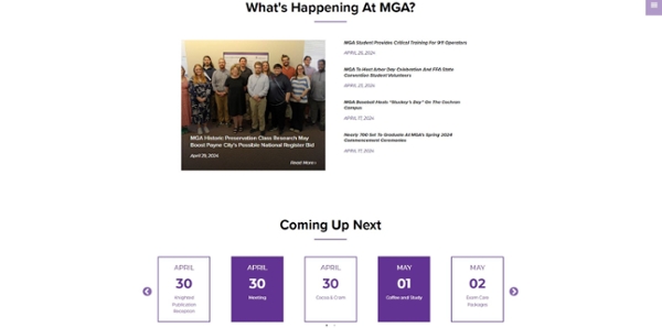 MGA Unveils New Home Page Design