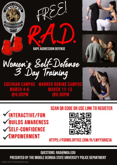 R.A.D. for Women Self-Defense Training Course