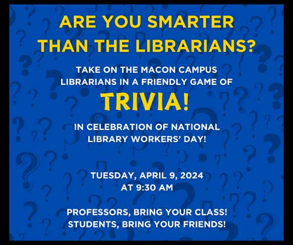 Are You Smarter than the Librarians? - April 9