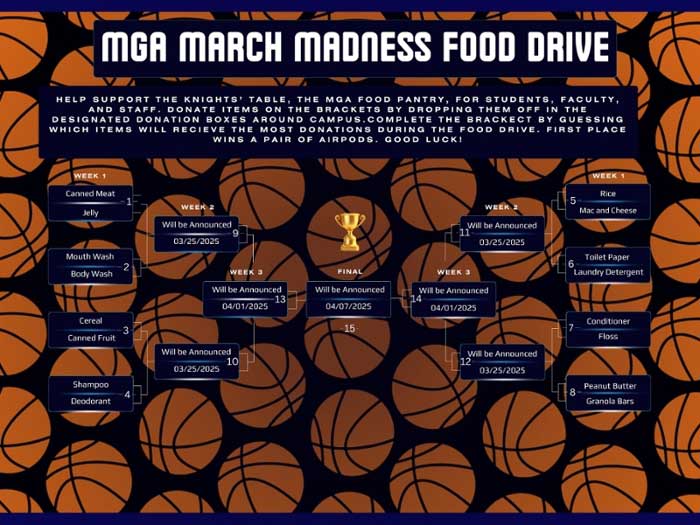 MGA March Madness Food Drive