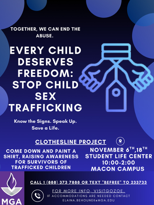 The Clothesline Project - November 6 & 18